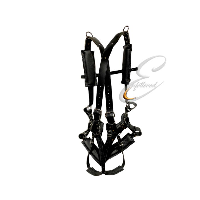 Enfettered Leather Bondage Suspension Harness with Foot Support ...