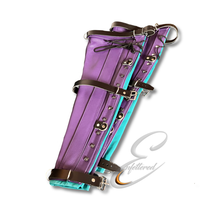 Enfettered Leather Bondage Boned Leg Binders | Enfettered